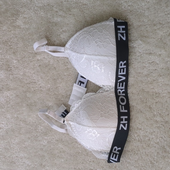 ZH Forever | Intimates & Sleepwear | New Sexy Floral Lace White Bra And ...
